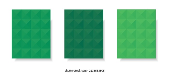 Abstract Green Color Gradient Polygon Template Stock Vector (Royalty ...