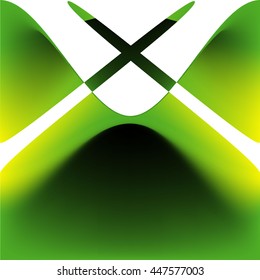 Abstract Green Color Logo Background Vector Stock Vector (Royalty Free ...