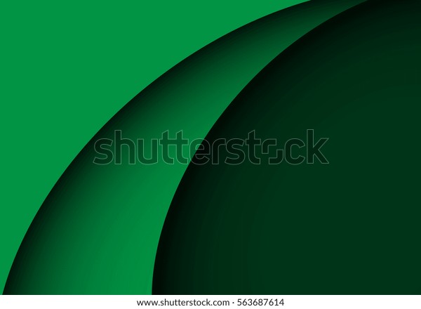 Abstract Green Curve Shape Design Modern Stock Vector (Royalty Free ...