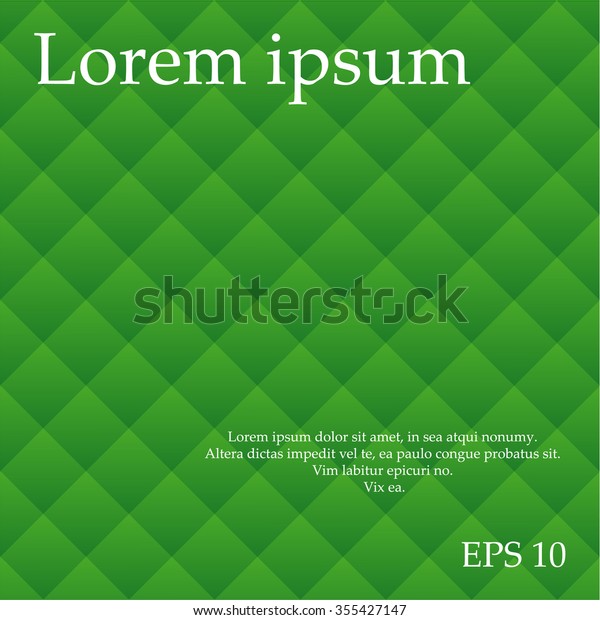 Abstract Green Diamond Pattern Background Stock Vector (Royalty Free ...