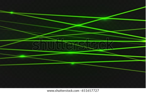 Abstract Green Laser Beam Transparent Isolated Stock Vector (Royalty ...