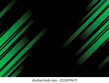 Abstract Green Line Black Background Business Stock Vector (Royalty ...