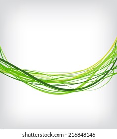 Abstract Green Lines Design Stock Vector (Royalty Free) 216848146 ...