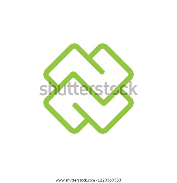 Abstract Green Lines Geometric Logo Vector Stock Vector (Royalty Free ...
