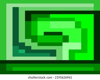 Abstract Green Pixel Art Background Vector Stock Vector (Royalty Free ...