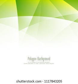 Abstract Green Polygon Design Background Stock Vector (Royalty Free ...