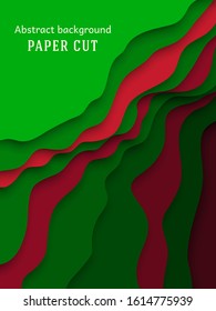 Abstract Green Red Poster Background Paper Stock Vector (Royalty Free ...
