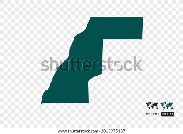 Abstract Green Sahara Map Design Vector Stock Vector (Royalty Free ...