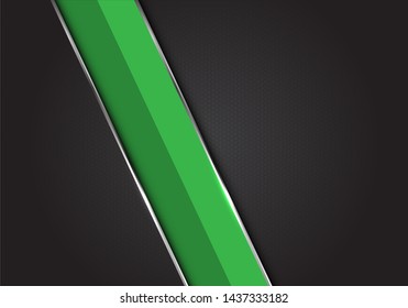 Abstract Green Silver Line Slash On Stock Vector (Royalty Free ...