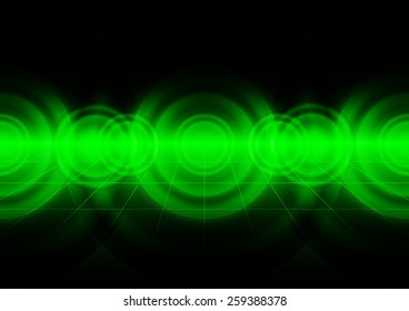 Abstract Green Sound Wave Background Vector Stock Vector (Royalty Free ...