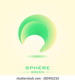 Abstract Green Sphere Logo Vector Stock Vector (Royalty Free) 285902210 ...