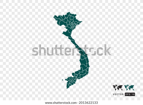 Abstract Green Vietnam Map Design Vector Stock Vector (Royalty Free ...