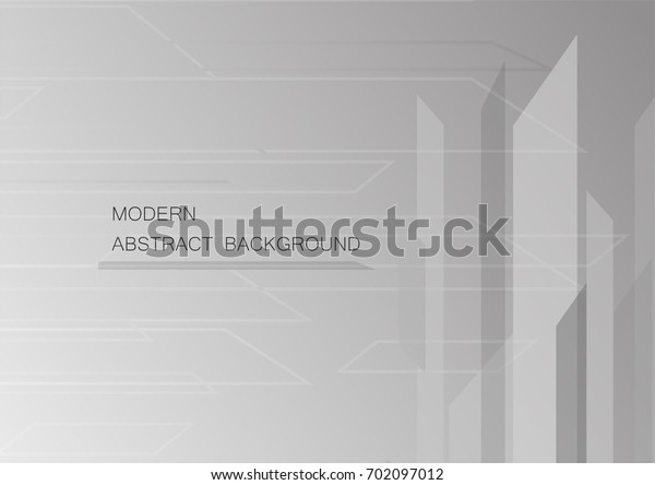 Abstract Grey Background Text Space Geometric Stock Vector (Royalty ...