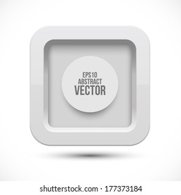 Grey Box Icon Place Text Vector: vector de stock (libre de regalías ...