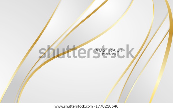 Abstract Grey Gold Background Poster Dynamic Stock Vector (Royalty Free ...
