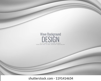 Abstract Grey Wavy Modern Background Stock Vector (Royalty Free ...