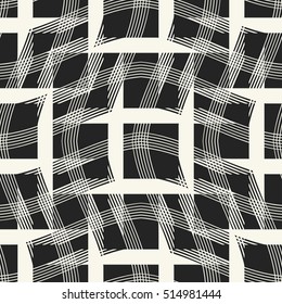 Abstract Grid Checked Motif Seamless Pattern Stock Vector (Royalty Free ...