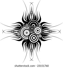 Beautiful Line Art Filigree Zodiac Symbol Stock Vector (Royalty Free ...