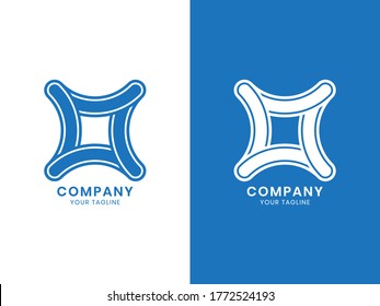 Abstract Group Square Logo Personal Business Stock Vector (Royalty Free ...