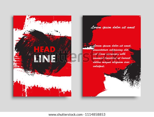 Abstract Grunge Brochurevector Flyer Design Stock Vector (Royalty Free ...