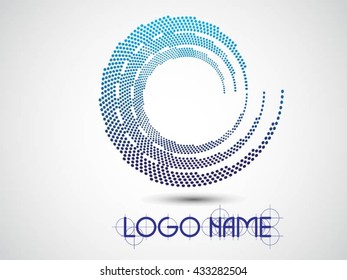 Abstract Halftone Logo Design Element Vector Stock Vector (Royalty Free ...