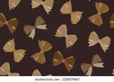 Abstract Hand Drawing Cute Ribbons Seamless Stock Vector (Royalty Free ...