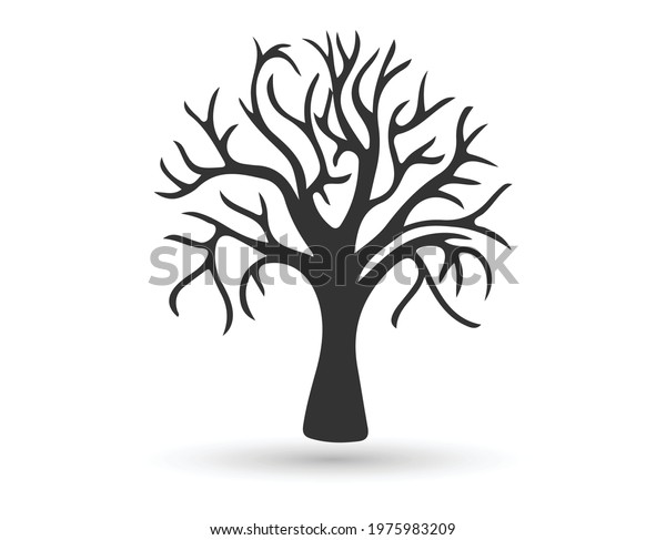 Abstract Hand Drawing Drought Tree Vector Stock Vector (Royalty Free ...