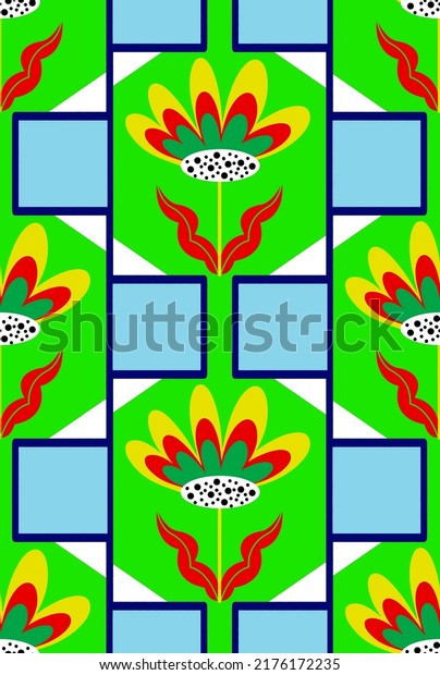 Abstract Hand Drawing Italian Tile Geometric Stock Vector (Royalty Free ...