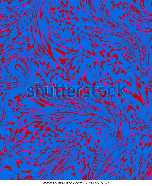 Abstract Hand Drawing Liquid Fluid Wavy Stock Vector (Royalty Free ...