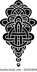 Celtic Ram Head Tribal Design Isolated 스톡 벡터(로열티 프리) 745153555 ...