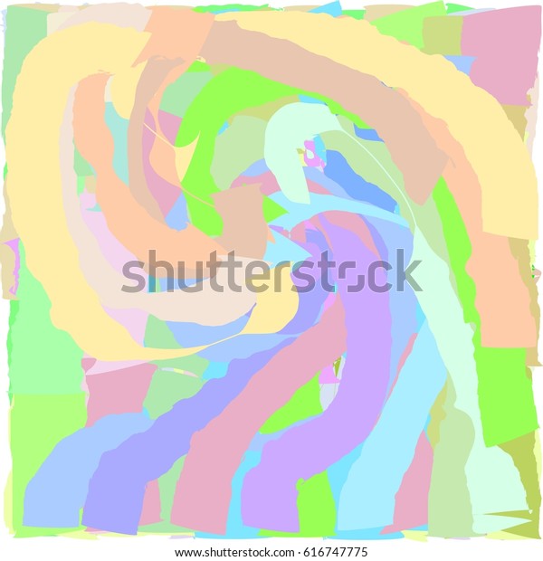 Abstract Hand Writing Textures Green Blue Stock Vector (Royalty Free ...