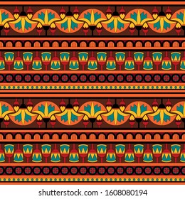 Abstract Handdrawn Ethno Pattern Tribal Background Stock Vector ...