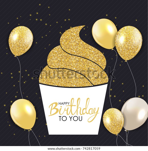 Abstract Happy Birthday Background Card Template Stock Vector (Royalty ...
