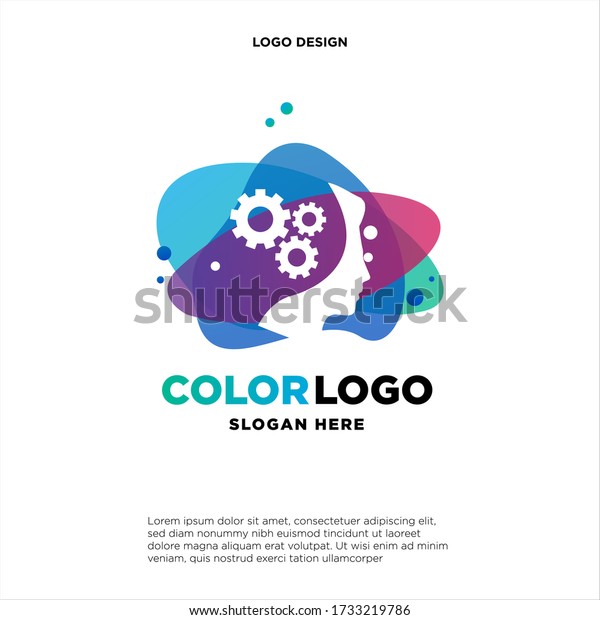 Abstract Head Gare Logo Designs Concept Stock Vector (Royalty Free ...