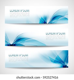 Abstract Header Blue Line White Vector Stock Vector (Royalty Free ...
