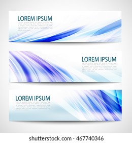 Banner Cover Design Beautiful Blue Color Stock Vector (Royalty Free ...
