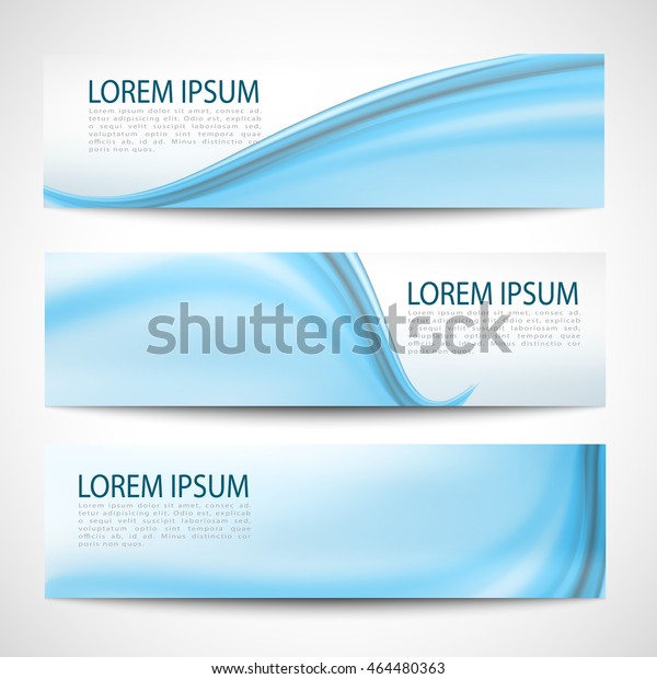 Abstract Header Blue Wave White Vector Stock Vector (Royalty Free ...