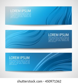 Abstract Header Dark Blue Wave Vector Stock Vector (Royalty Free ...