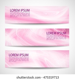 Abstract Header Pink Wave White Vector Stock Vector (Royalty Free ...