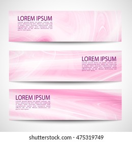 Abstract Header Pink Wave White Vector Stock Vector (Royalty Free ...