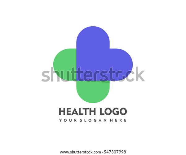 Abstract Health Logo Vector Design Template Stock Vector (Royalty Free ...