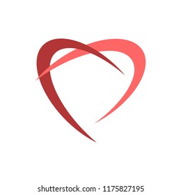 Abstract Heart Logo Design Vector Stock Vector (Royalty Free ...