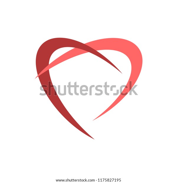 Abstract Heart Logo Design Vector Stock Vector (Royalty Free ...