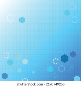 Abstract Hexagon Blue Background Blue White Stock Vector (Royalty Free ...