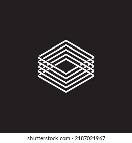 Abstract Hexagon Cube Logo Lines Compound Stock Vector (Royalty Free ...