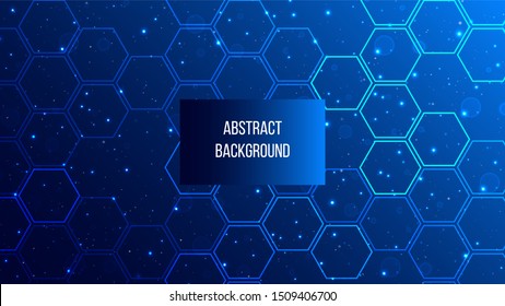 Abstract Hexagon Shapes Background Vector Stock Vector (Royalty Free) 1509406700 | Shutterstock