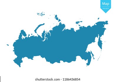 Vector Bright Colorful Gradient Russia Map: เวกเตอร์สต็อก (ปลอดค่า ...
