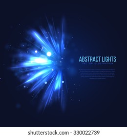 Abstract Holiday Light Rays Design Vector Stock Vector (Royalty Free ...
