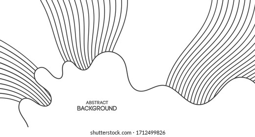 Abstract Horizontal Background Poster Banner Composition Stock Vector ...