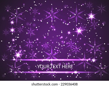 Abstract Horizontal Background Snowflakes Stock Vector (Royalty Free ...